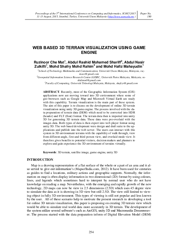 (PDF) 3D Terrain Visualization in Unity Web App
