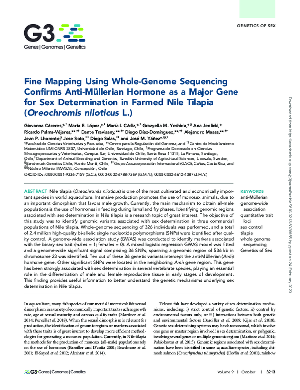 (PDF) Fine mapping using whole-genome sequencing confirms anti Mullerian hormone as a major gene ...