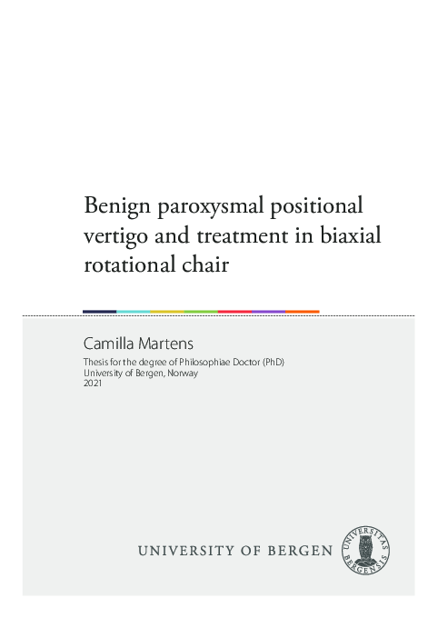 (PDF) Benign paroxysmal positional vertigo and treatment in biaxial ...
