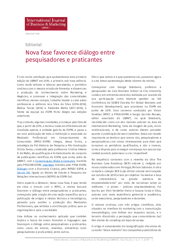 (PDF) Nova fase favorece diálogo entre pesquisadores e praticantes