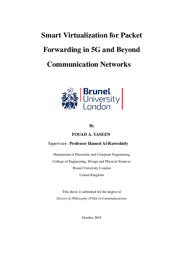 (PDF) Smart virtualization for packet forwarding in 5G and beyond communication networks | Fouad ...