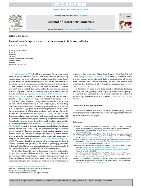 (PDF) Rational use of drugs as a source control measure to fight drug ...