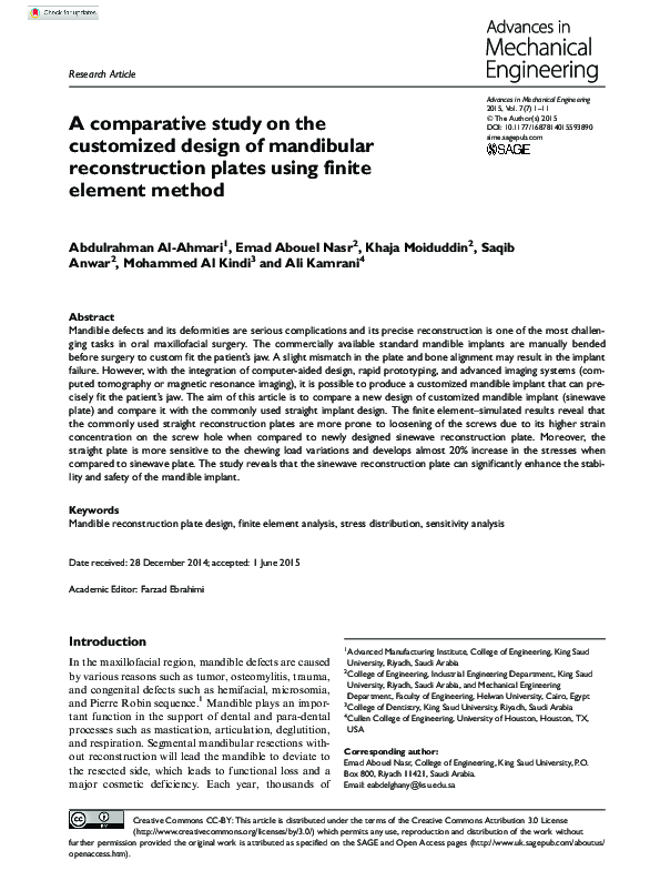 (PDF) A comparative study on the customized design of mandibular ...