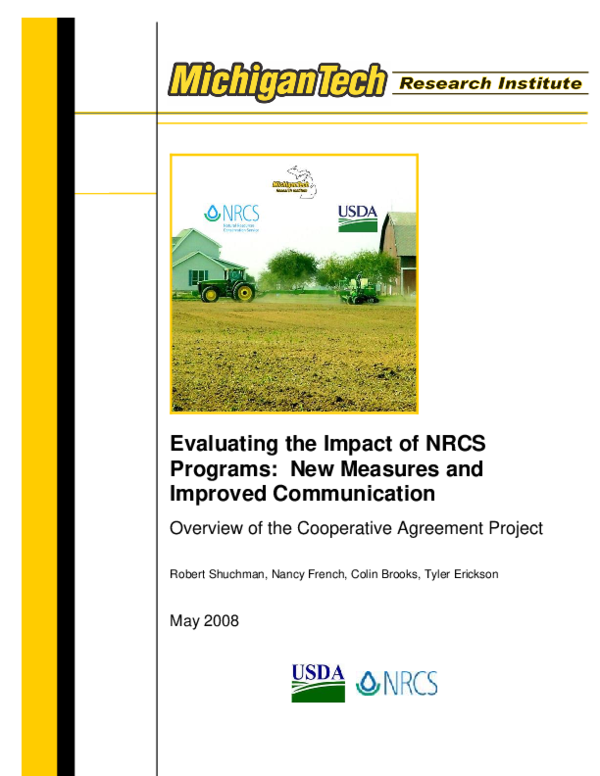 (PDF) Evaluating the Impact of NRCS Programs: New Measures and Improved ...