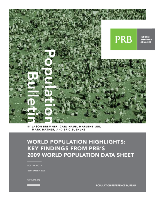 (PDF) World population highlights: key findings from PRB's 2010 world population data sheet