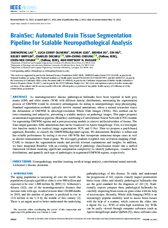 Pdf Brainsec Automated Brain Tissue Segmentation Pipeline For Scalable Neuropathological