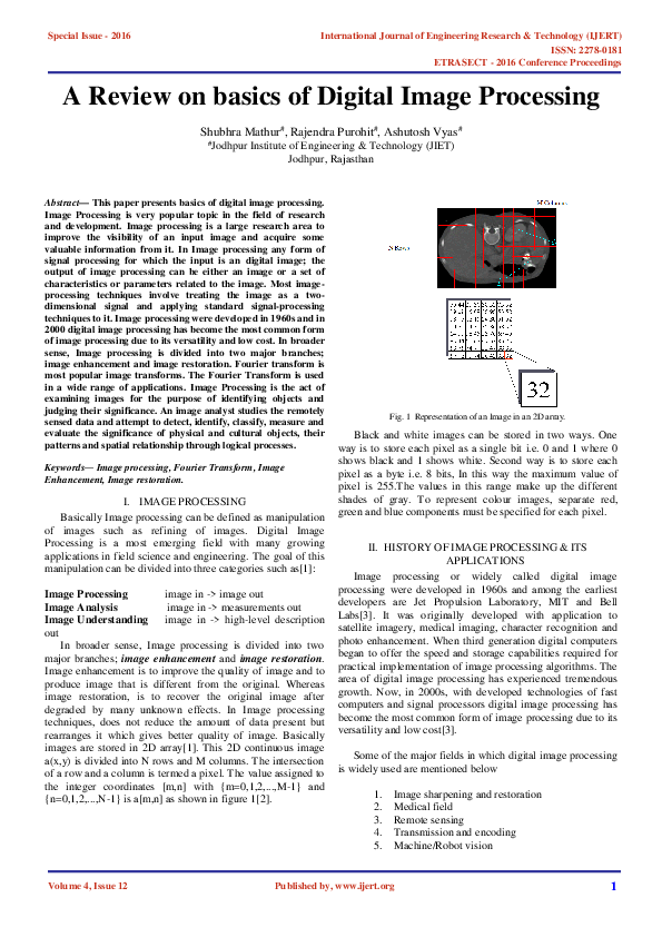 (PDF) Fundamentals of Digital Image Processing Techniques