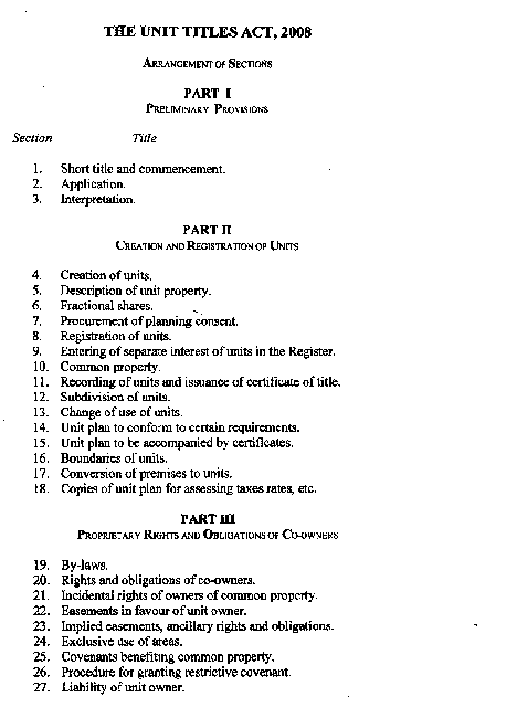 (PDF) Unit Titles Act: Creation and Ownership Rights