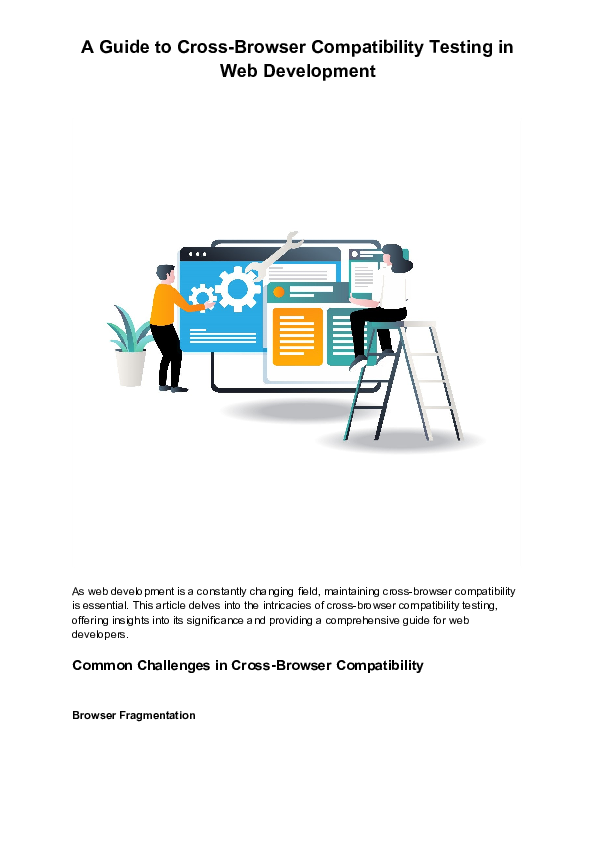 (DOC) A Guide to Cross-Browser Compatibility Testing in Web Development