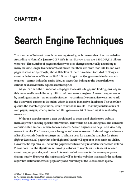 (PDF) Search Engine Techniques