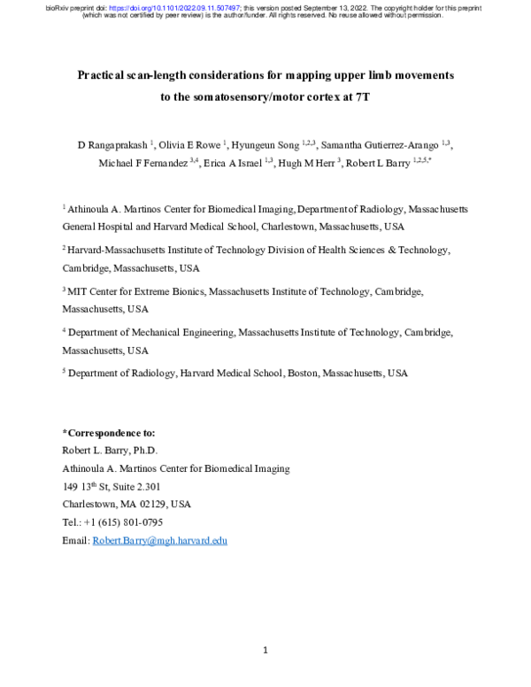 (PDF) Practical scan-length considerations for mapping upper limb ...