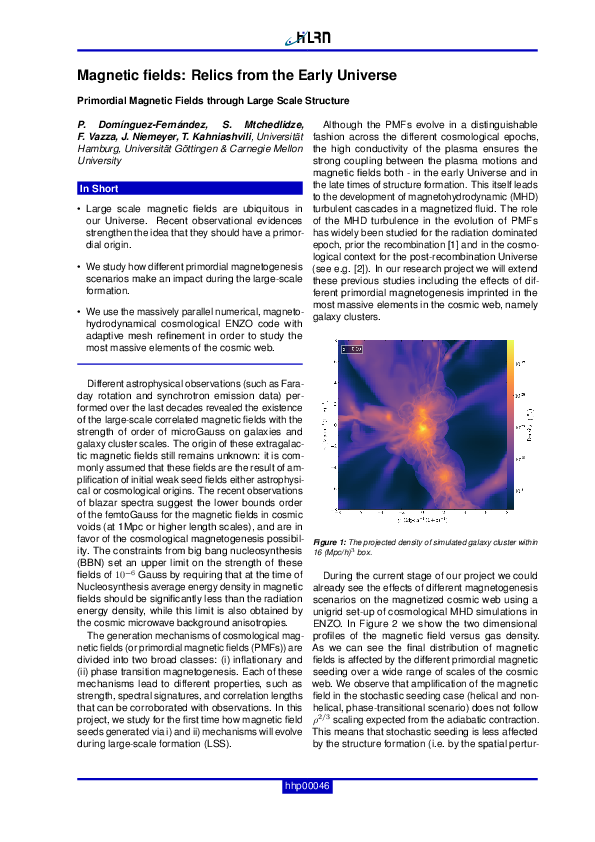 (PDF) Primordial Magnetic Fields through Large Scale Structure