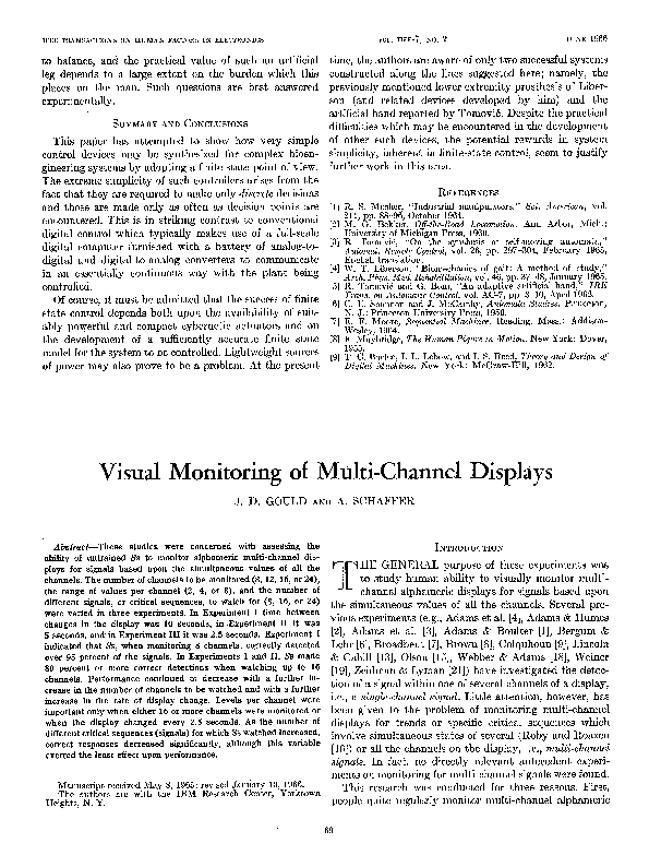 (PDF) Visual Monitoring of Multi-Channel Displays
