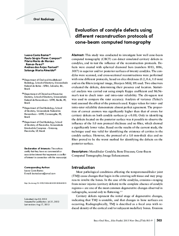 (PDF) Evaluation of condyle defects using different reconstruction ...