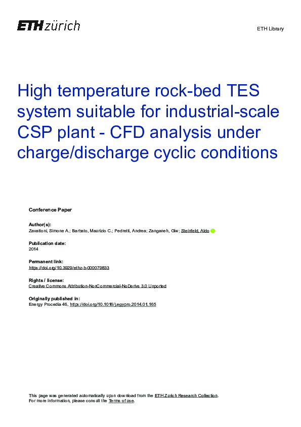 Pdf High Temperature Rock Bed Tes System Suitable For Industrial