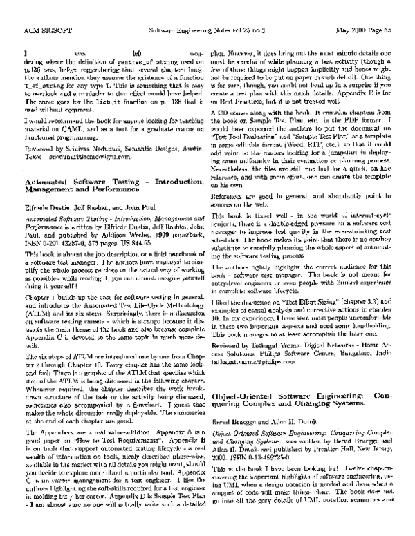 (PDF) Object-oriented software engineering