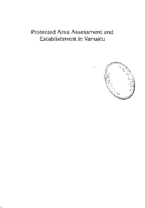 (PDF) Protected Area Assessment and Establishment in Vanuatu : A ...