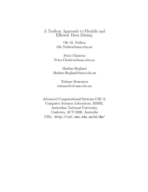 (PDF) Efficient Data Mining