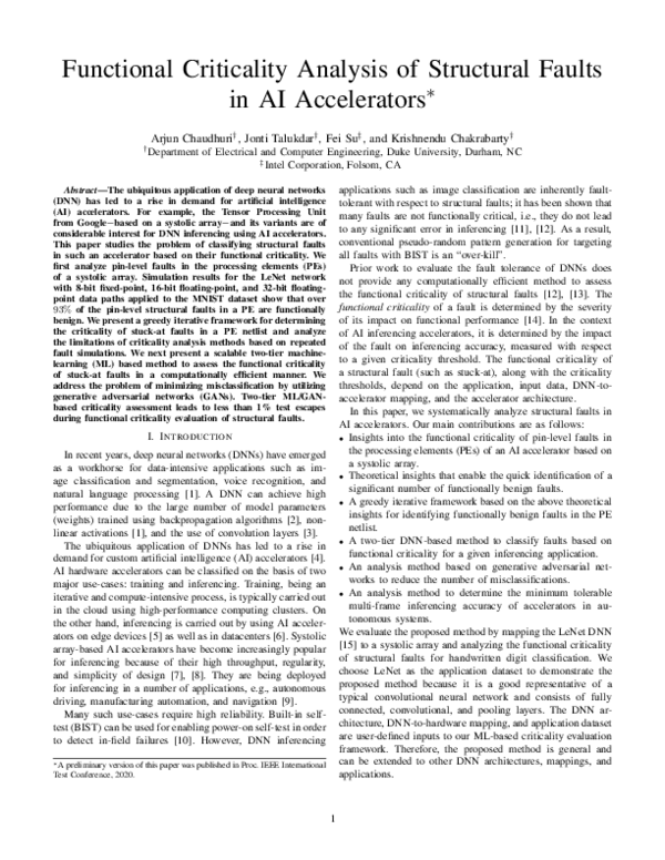 (PDF) Functional Criticality Analysis of Structural Faults in AI ...