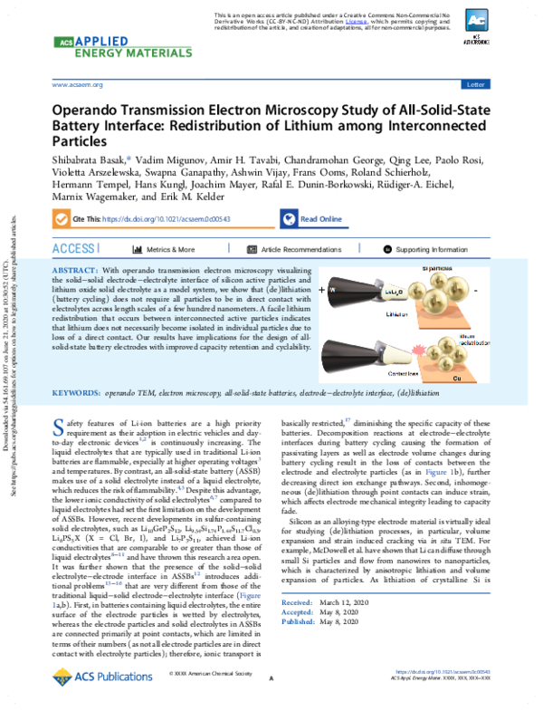 (PDF) Operando Transmission Electron Microscopy Study of All-Solid ...