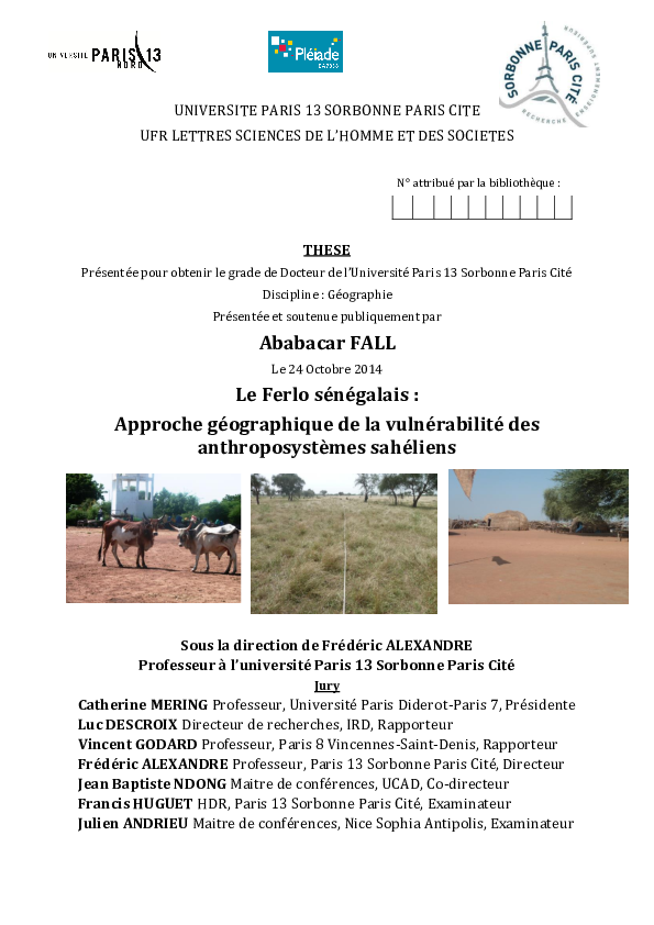 (PDF) Le Ferlo sénégalais : approche géographique de la vulnérabilité ...