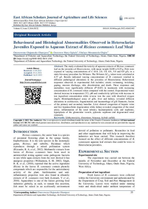 (PDF) Behavioural and Histological Abnormalities Observed in ...