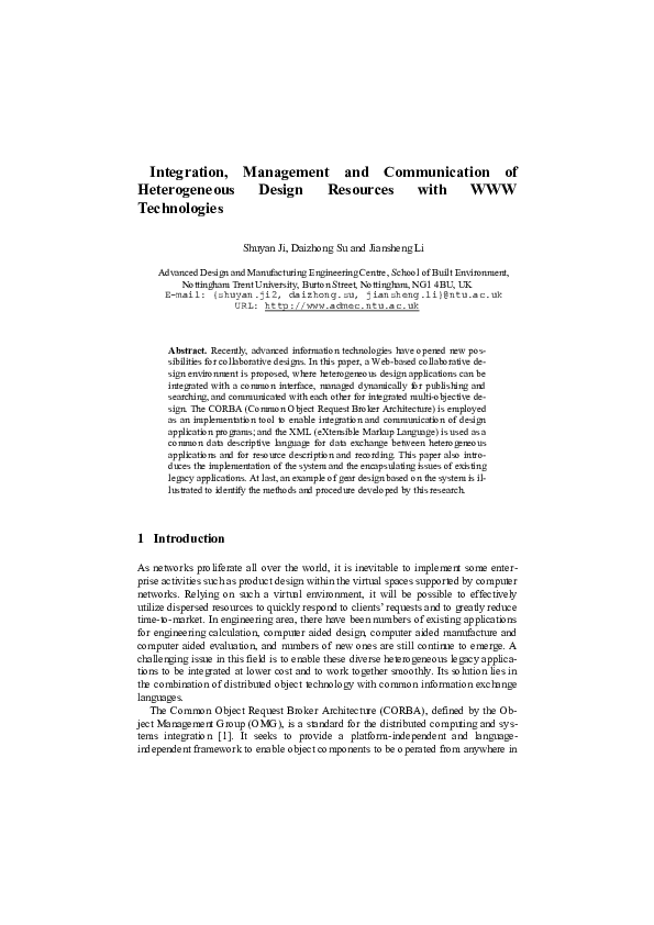 Pdf Computer Supported Cooperative Work In Design Ii