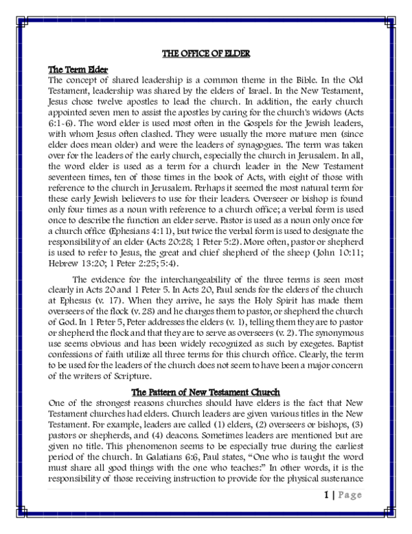 (PDF) THE OFFICE OF ELDER