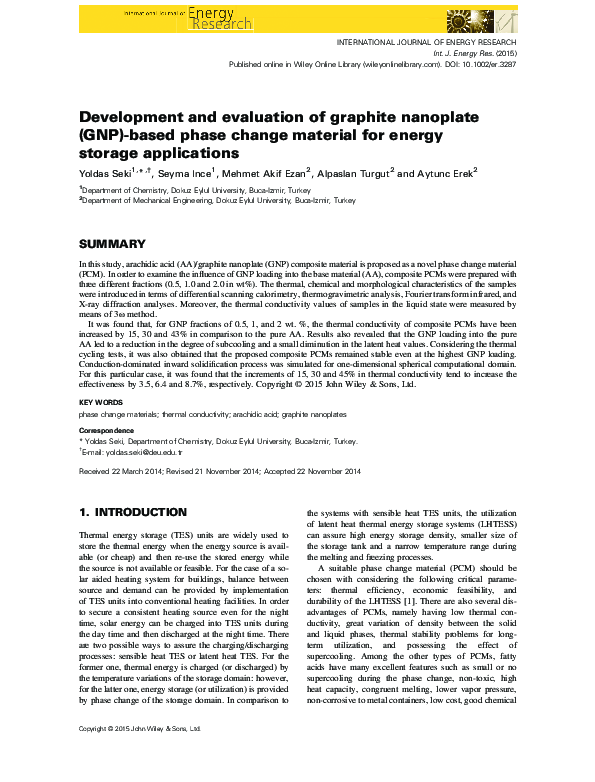 (PDF) Development and evaluation of graphite nanoplate (GNP)-based ...