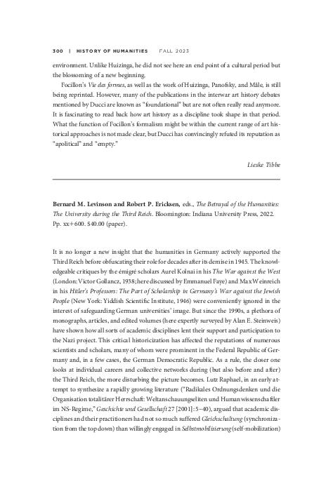 (PDF) Bernard M. Levinson and Robert P. Ericksen (eds.), The Betrayal ...