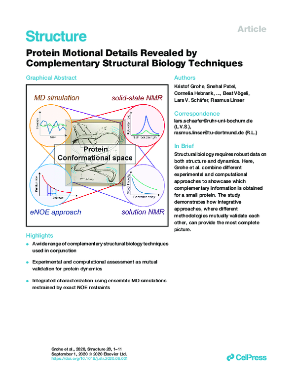 (PDF) Protein Motional Details Revealed by Complementary Structural ...