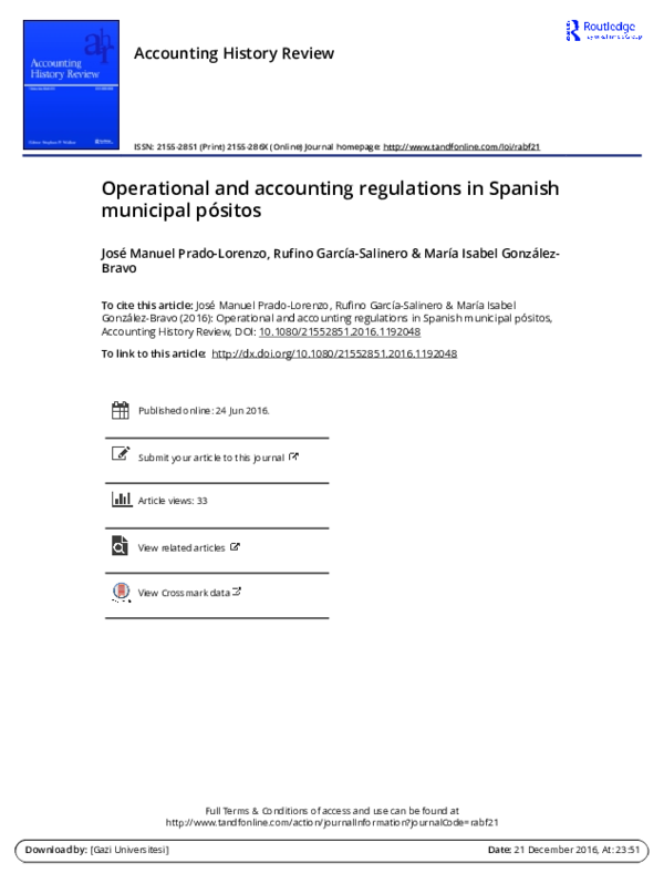 (PDF) Operational and accounting regulations in Spanish municipalpósitos