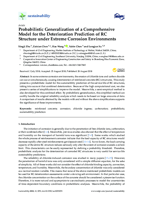 (PDF) Probabilistic Generalization of a Comprehensive Model for the Deterioration Prediction of ...