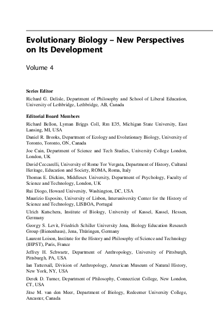 (PDF) The Modern Synthesis