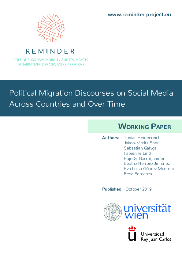 (PDF) Political migration discourses on social media across countries ...