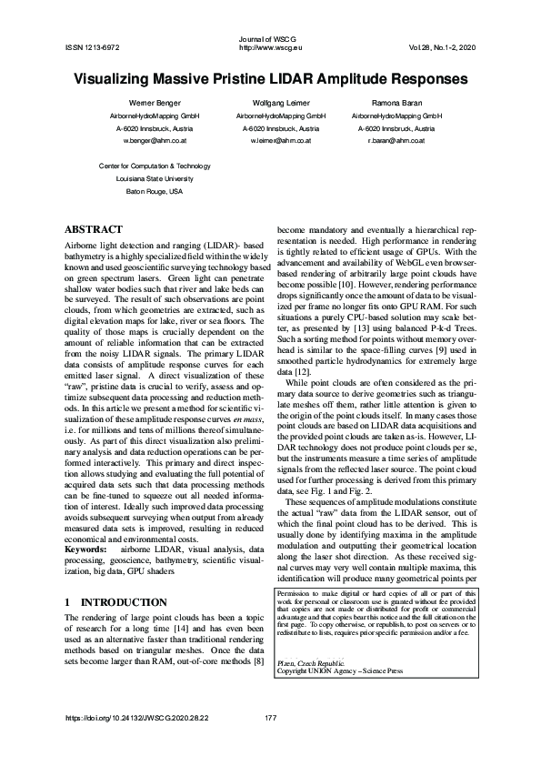 (PDF) Visualizing Massive Pristine LIDAR Amplitude Responses