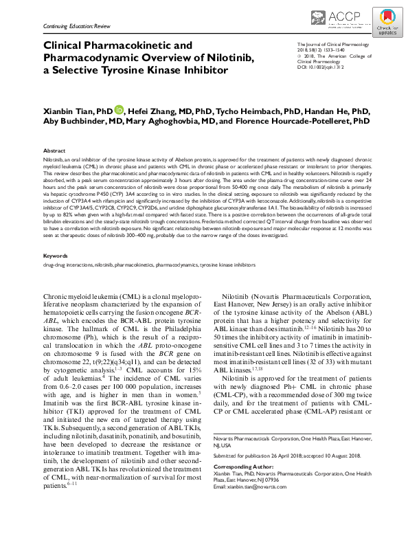 (PDF) Clinical Pharmacokinetic and Pharmacodynamic Overview of ...