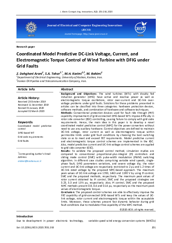 (PDF) Coordinated Model Predictive DC-Link Voltage, Current, and Electromagnetic Torque Control ...