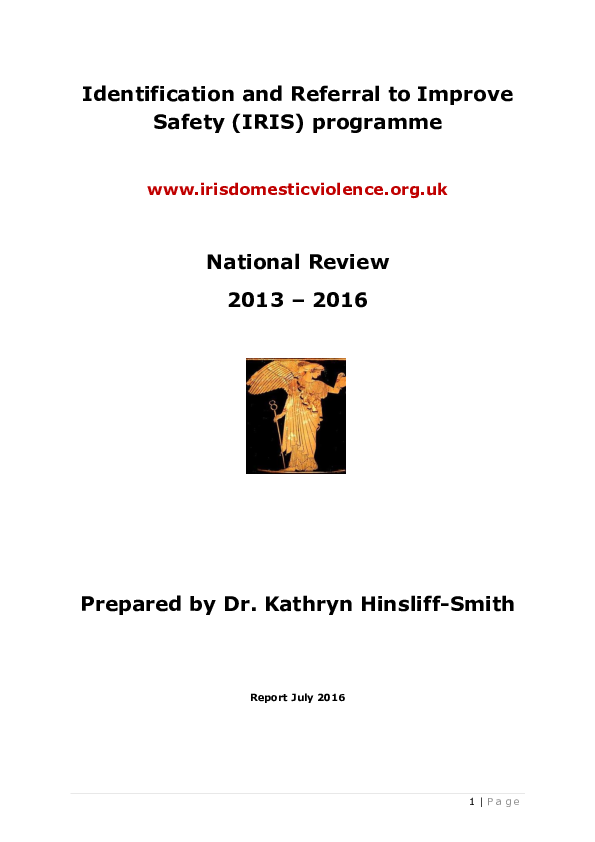(PDF) Identification and Referral to Improve Safety (IRIS) programme ...