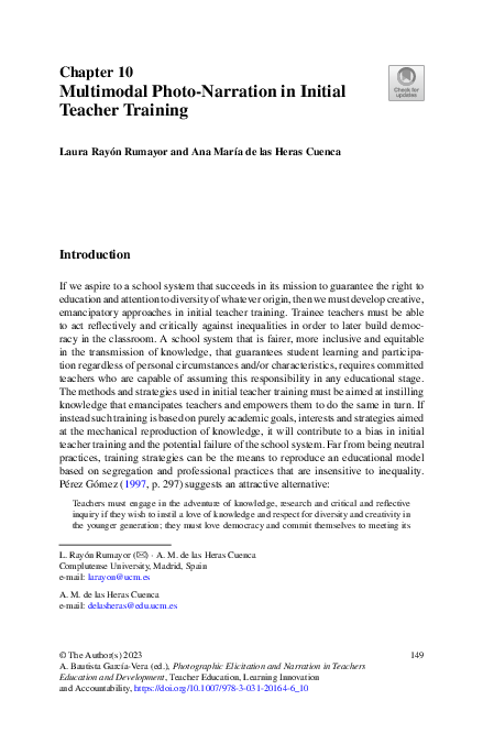 (PDF) Multimodal Photo-Narration in Initial Teacher Training