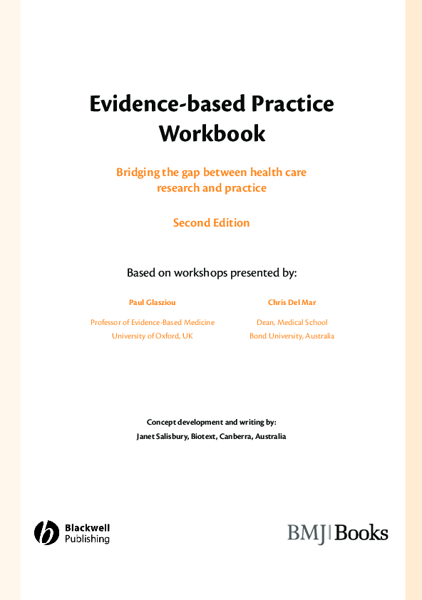 (PDF) Evidence-based practice workbook : bridging the gap between health care research and practice