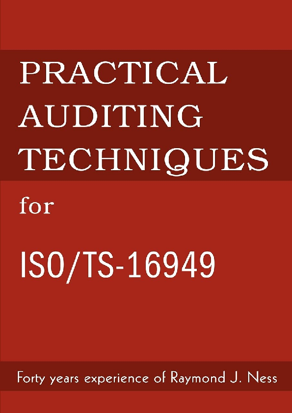 (PDF) Practical Auditing Techniques for ISO/Ts-16949