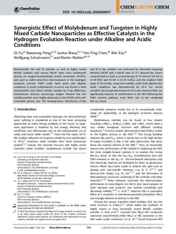 (PDF) Synergistic Effect of Molybdenum and Tungsten in Highly Mixed ...