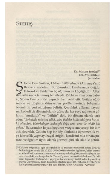 (PDF) Miriam Frenkel, “Sunuş,” in S.D. Goitein, Yahudiler ve Araplar ...
