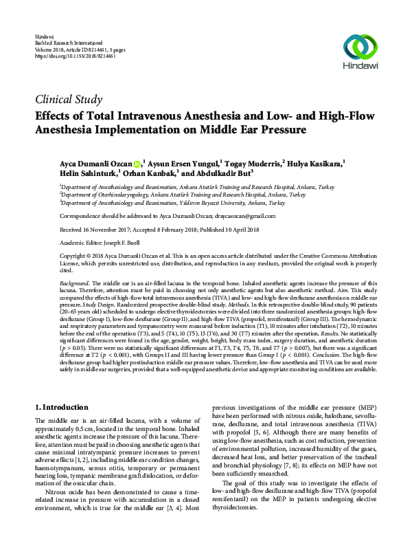 (PDF) Effects of Total Intravenous Anesthesia and Low- and High-Flow Anesthesia Implementation ...
