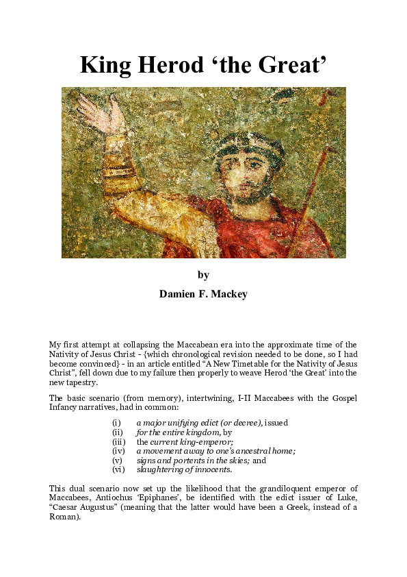 (DOC) King Herod ‘the Great’