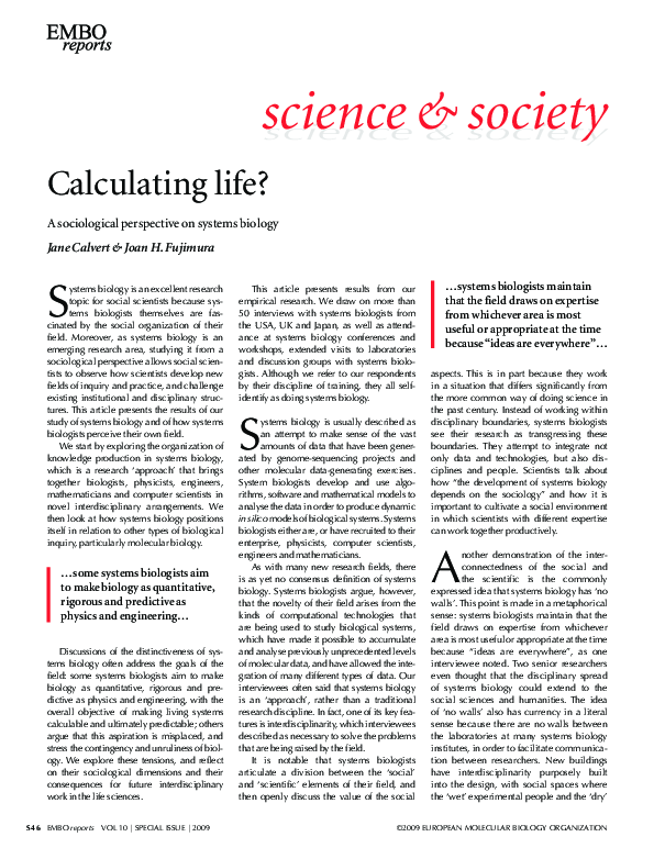 (PDF) Calculating life?