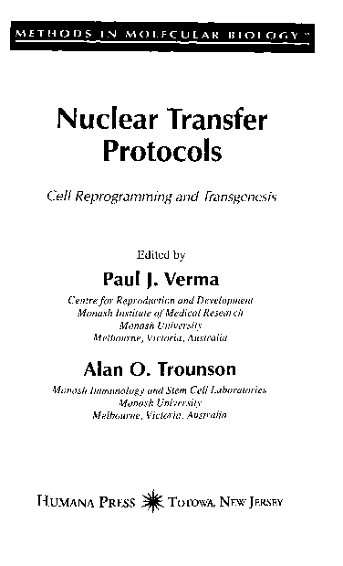 (PDF) Nuclear Transfer Protocols