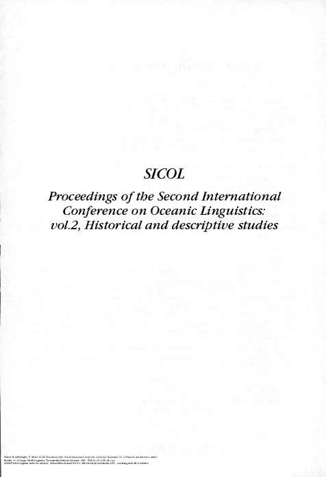 (PDF) SICOL : proceedings of the Second International Conference on ...