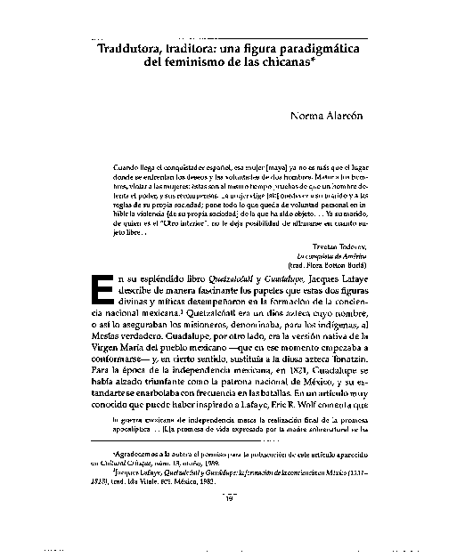 (PDF) Tradduttora, traditora: una figura paradigmática del feminismo de ...